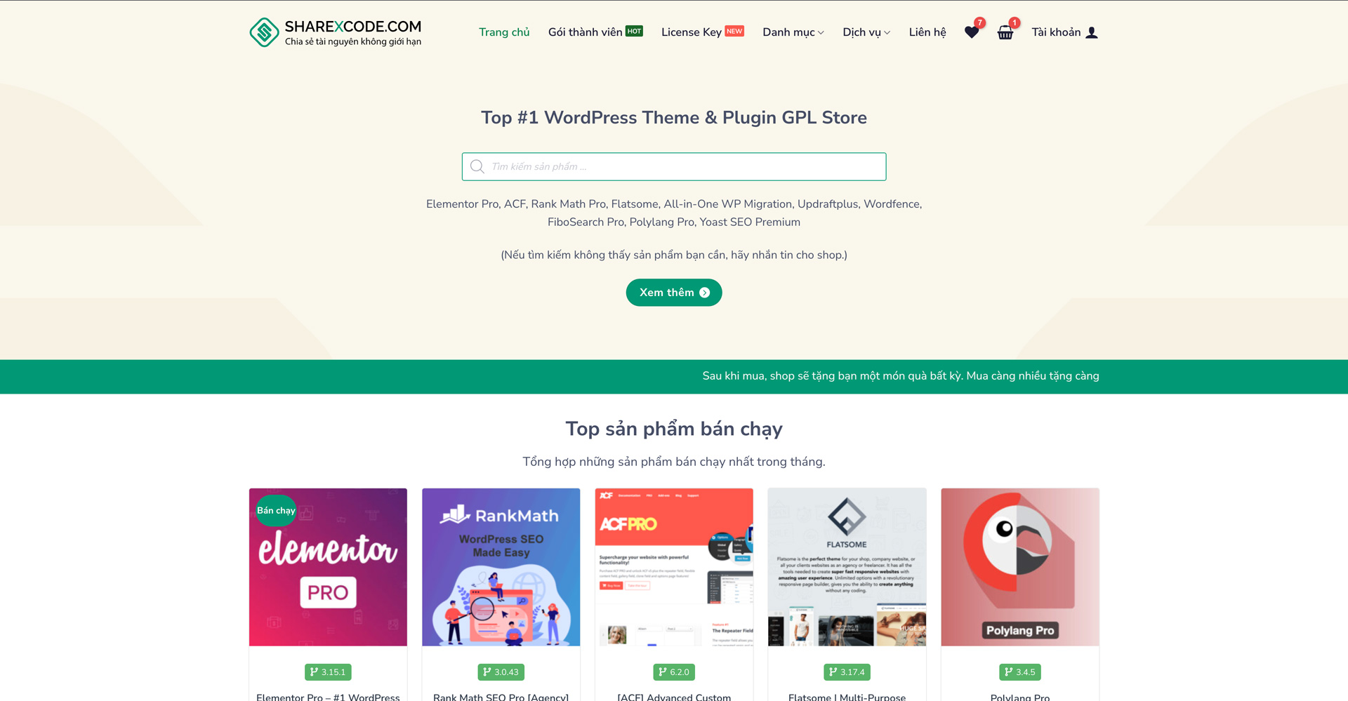 SHAREXCODE.COM - Top #1 Kho Theme & Plugin WordPress